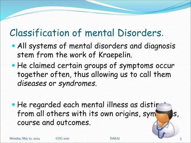 Classification of Mental Disorders-COG.ppt