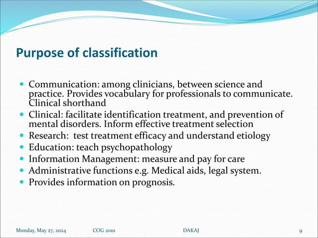 Classification of Mental Disorders-COG.ppt