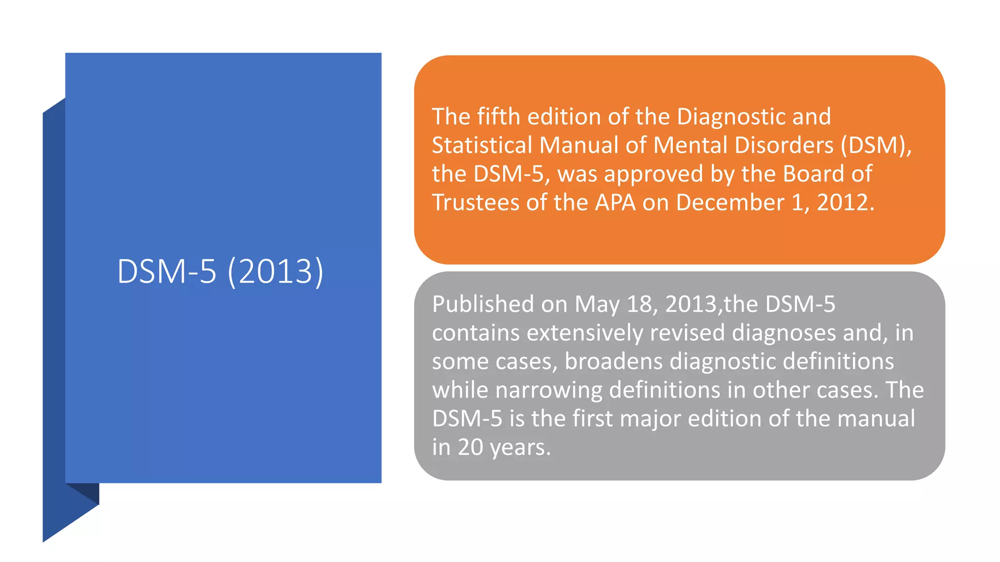 Classification of Mental Disorders (DSM-5 & ICD 10.pptx-drjma | PDF