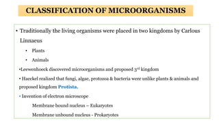 Classification of microoganisms | PPTX | Biological Sciences | Science