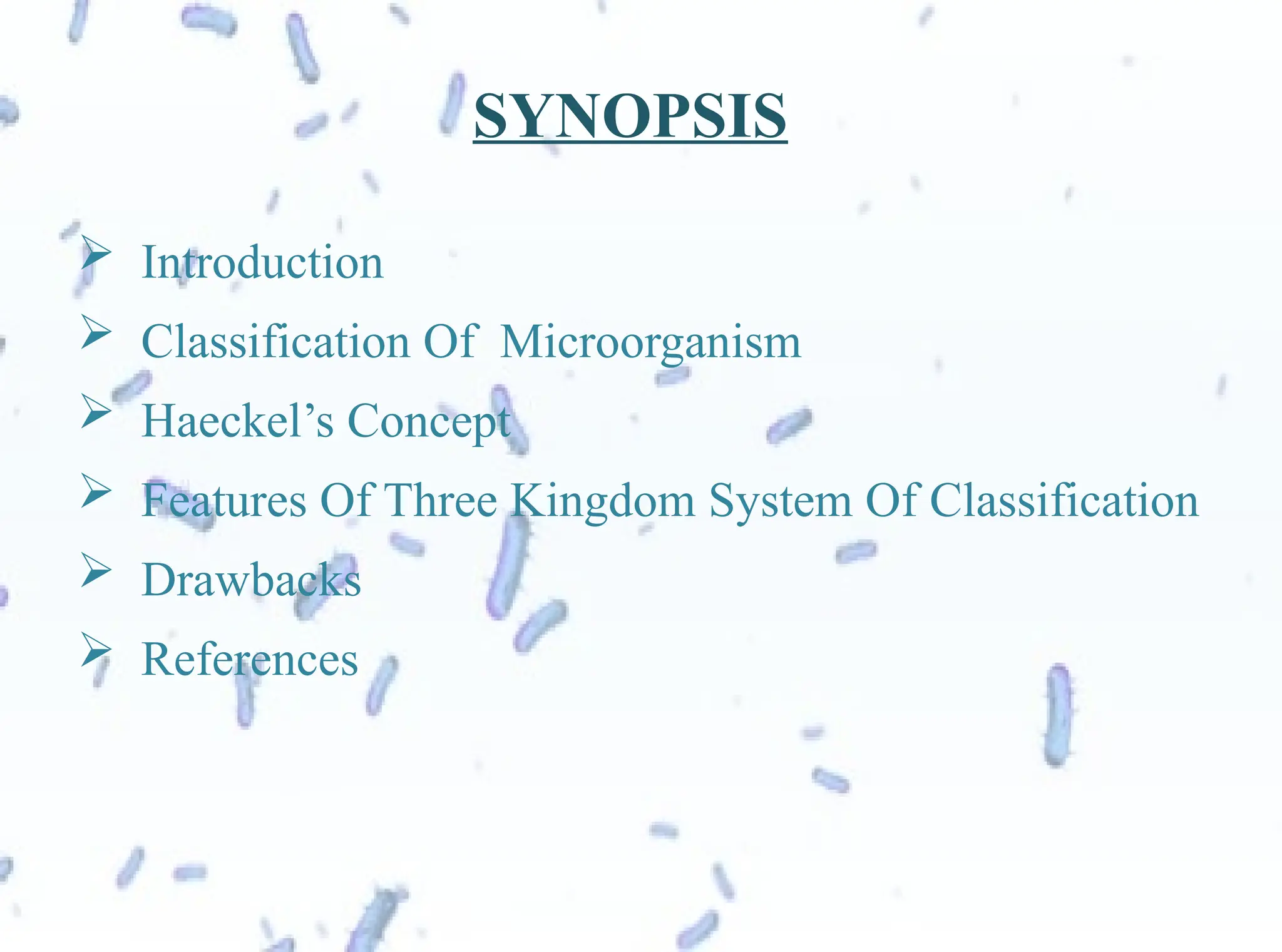 Classification of Microorganism by ernest heackel.pptx