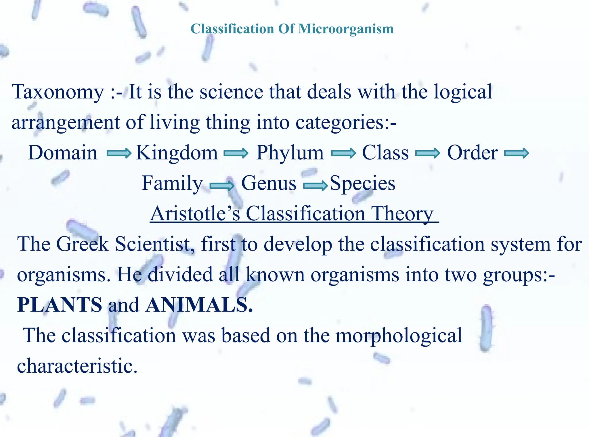 Classification of Microorganism by ernest heackel.pptx