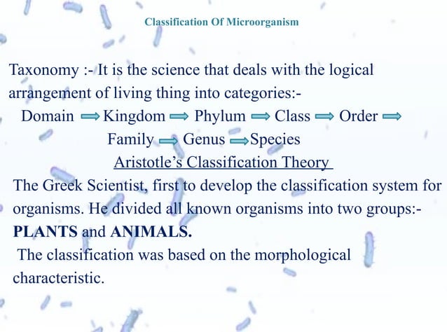 Classification of Microorganism by ernest heackel.pptx