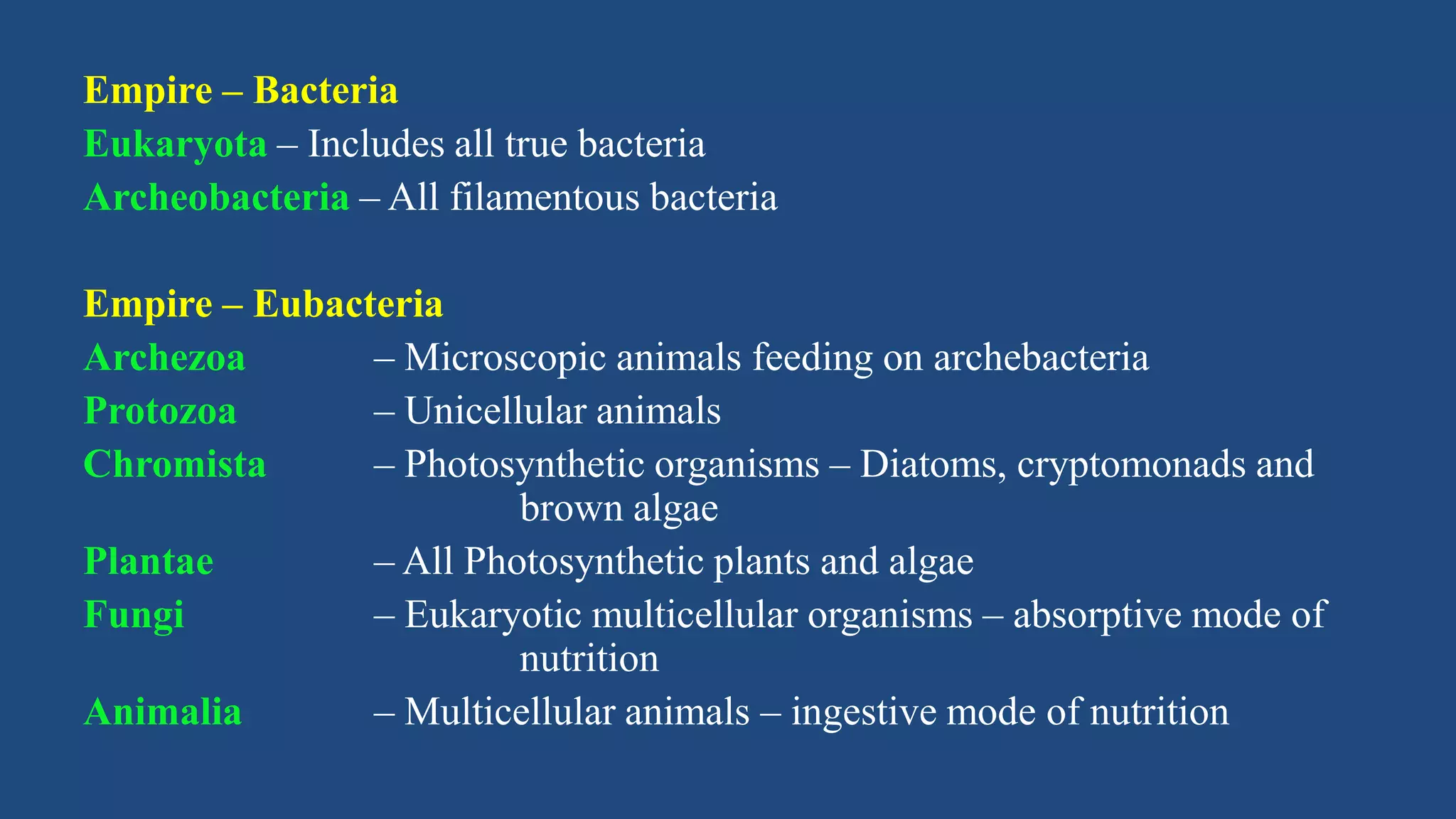 Classification Of Microorganisms Pptx