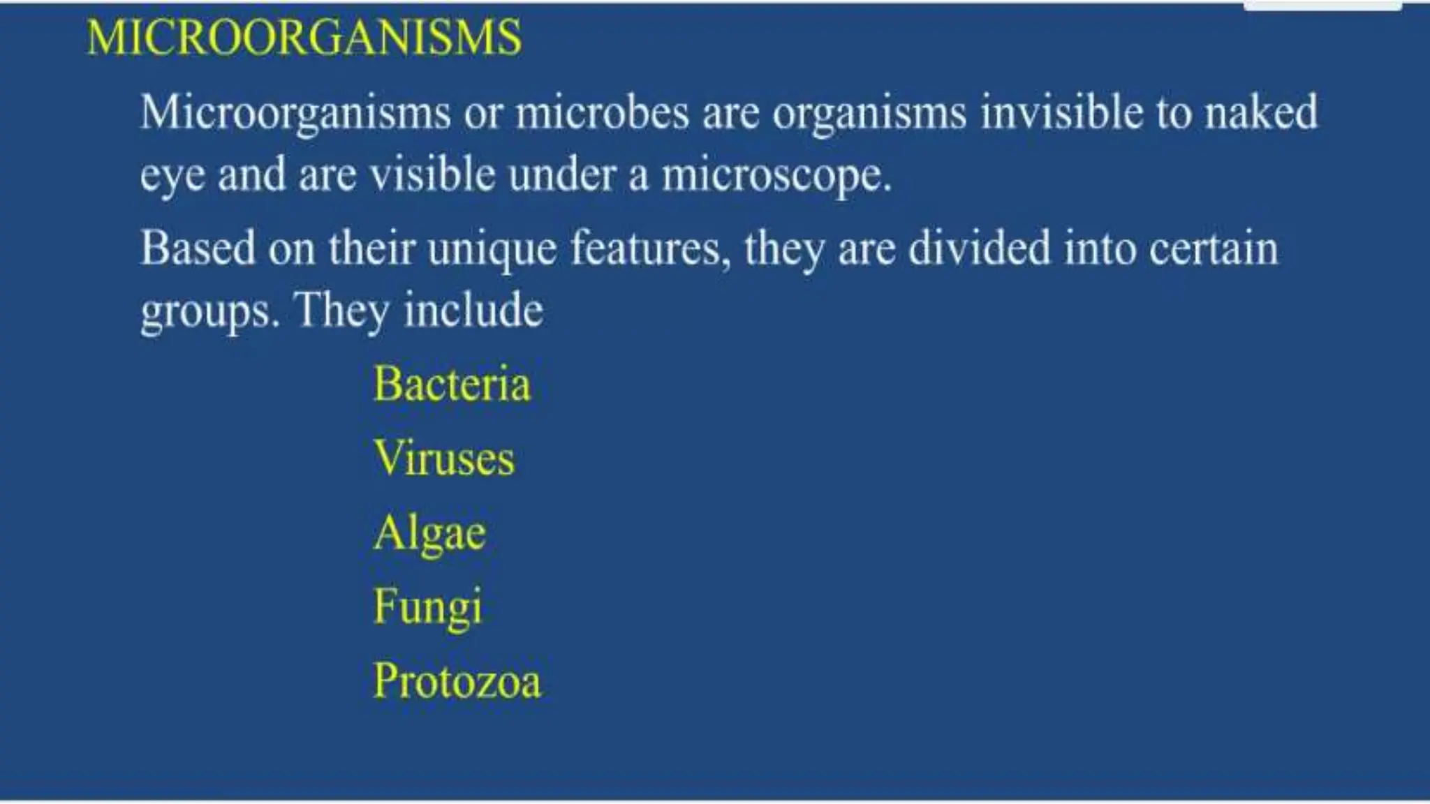 LECTURE NOTE ON CLASSIFICATION OF MICROORGANISMS.pptx | Biological Sciences | Science