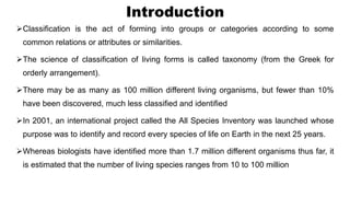 LECTURE NOTE ON CLASSIFICATION OF MICROORGANISMS.pptx | Biological ...
