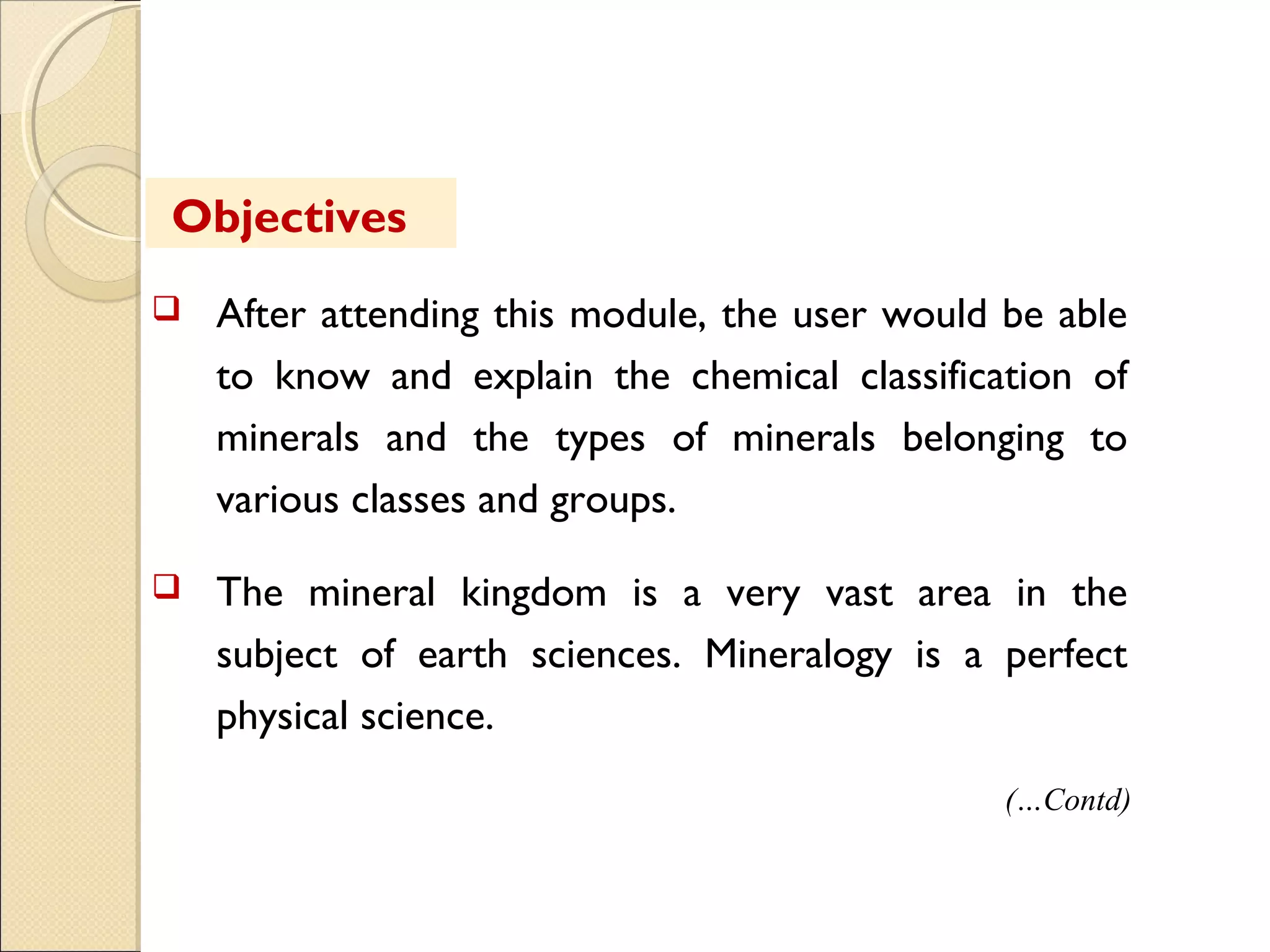 Classification of minerals | PPT