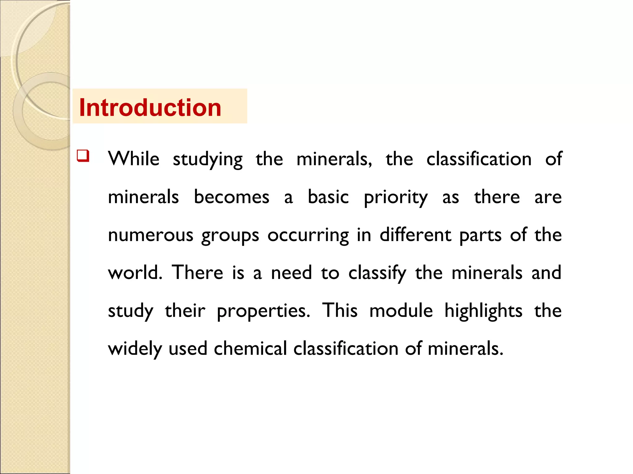 Classification of minerals | PPT