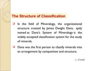 Classification of minerals | PPT