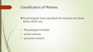 Classification of Motivation.pptx
