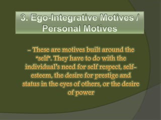 Classification of Motives | PPTX