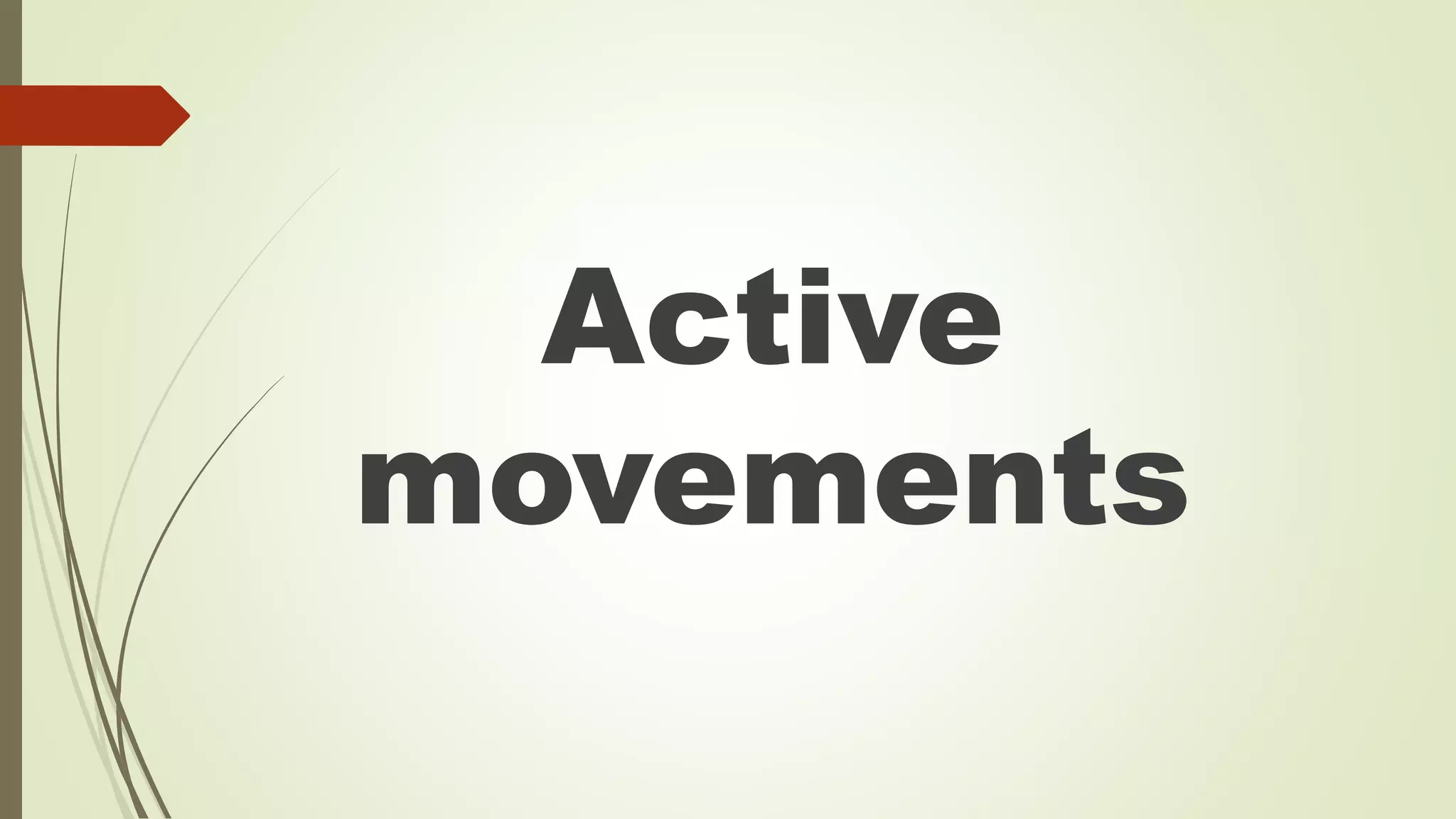 Classification of movements | PPTX