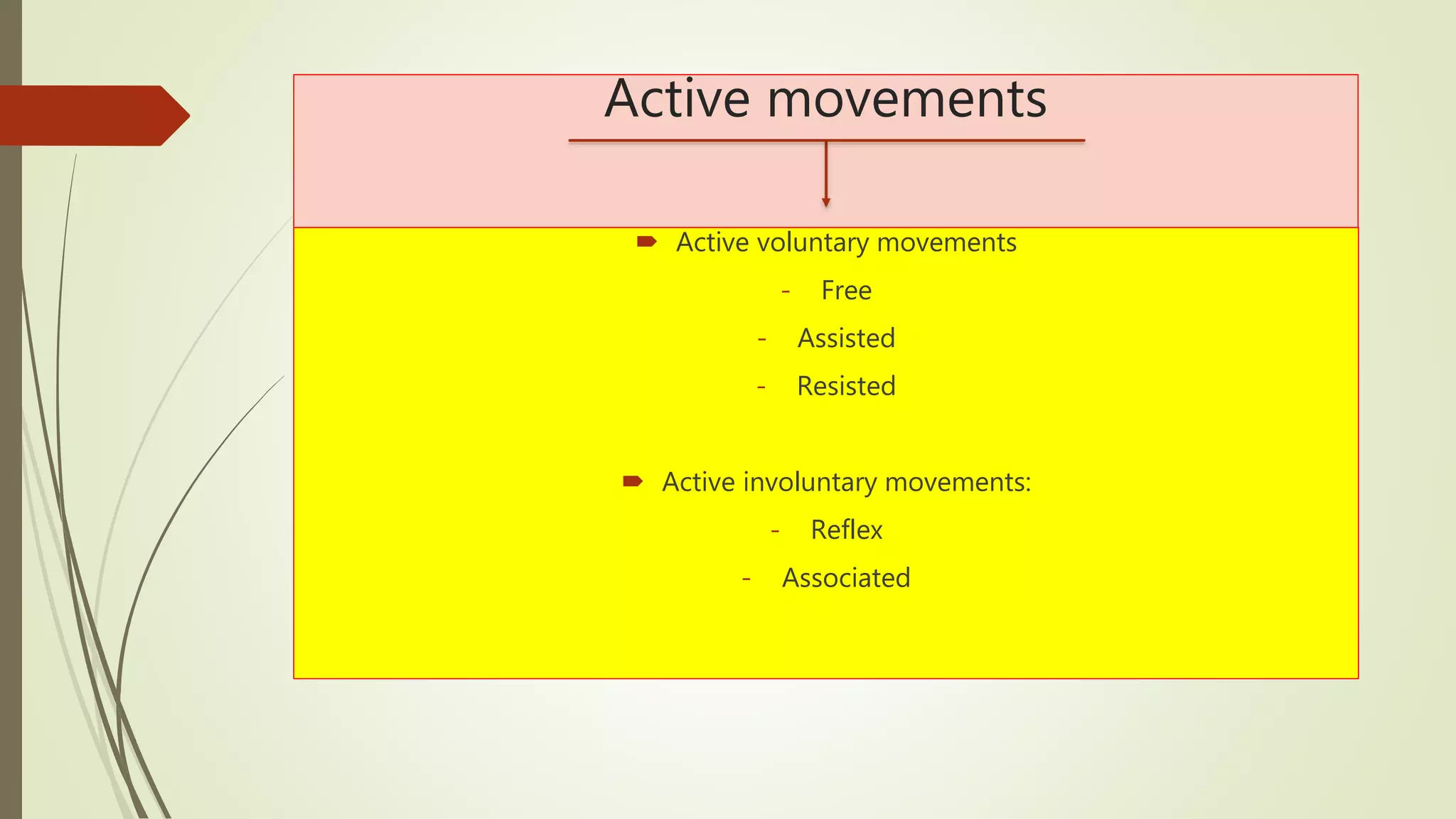 Classification of movements | PPTX
