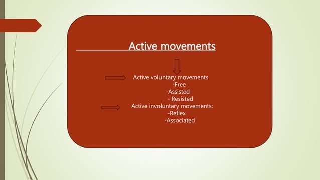 classification of movment.pptx | Physical Therapy | Wellness