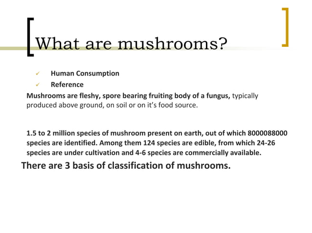 Classification of mushrooms | PDF | Biological Sciences | Science