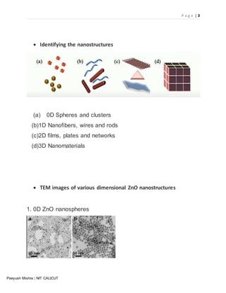Classification of Nanostructures by Peeyush Mishra | DOC | Chemistry ...