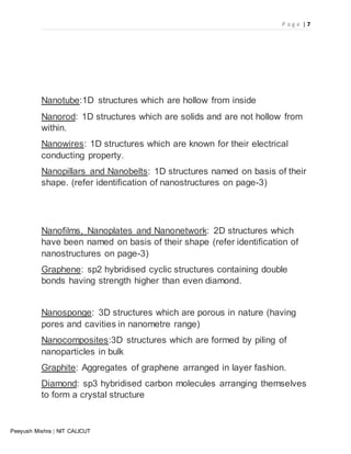 Classification of Nanostructures by Peeyush Mishra | DOC