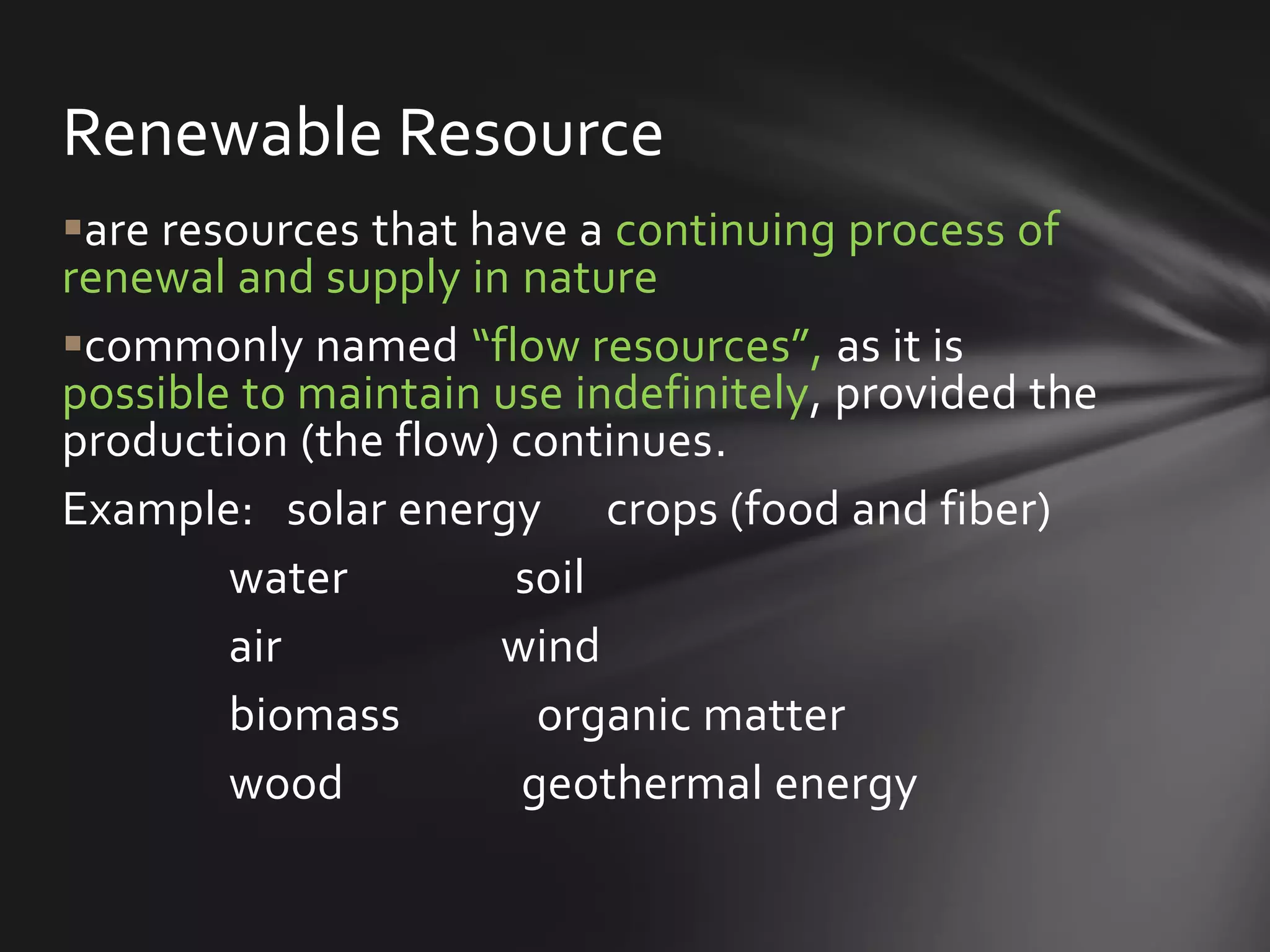 Classification of natural resources (pdf) | PPTX