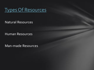 Classification of natural resources (pdf) | PPTX
