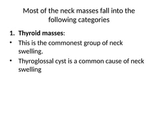 CLASSIFICATION OF NECK MASSES presentation | PPTX