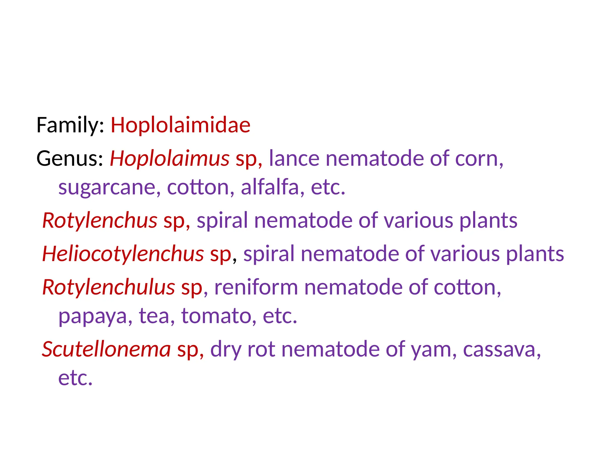 'classification of nematodes' varous classes | PPTX