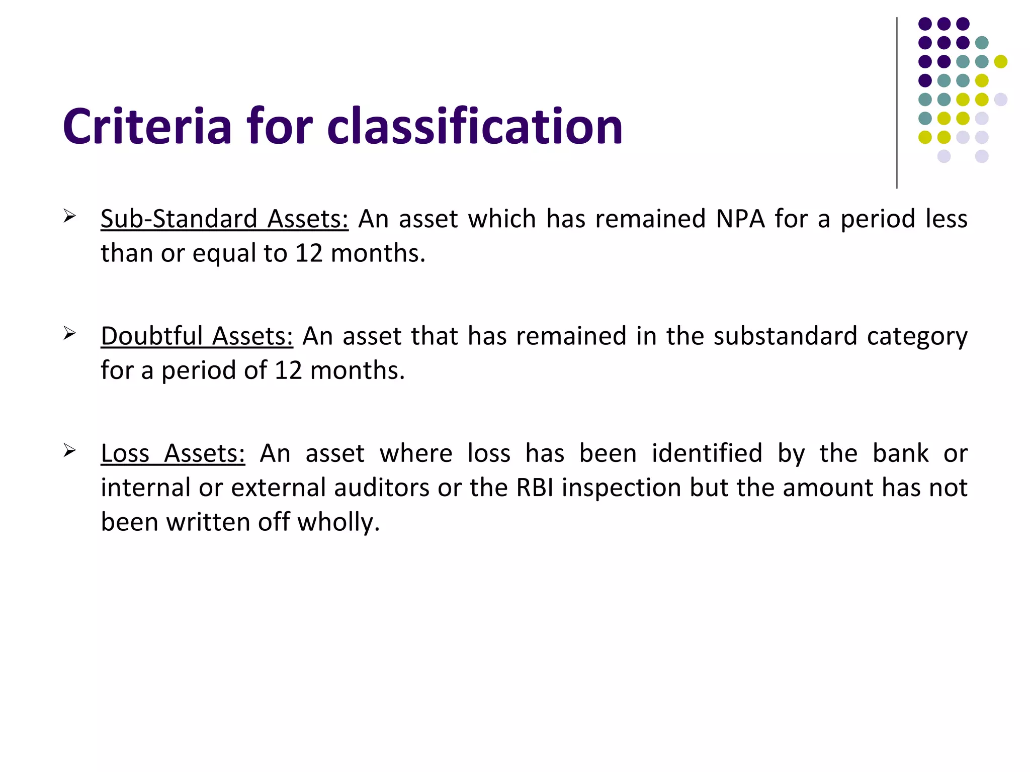 Non Performing Assets | PPT