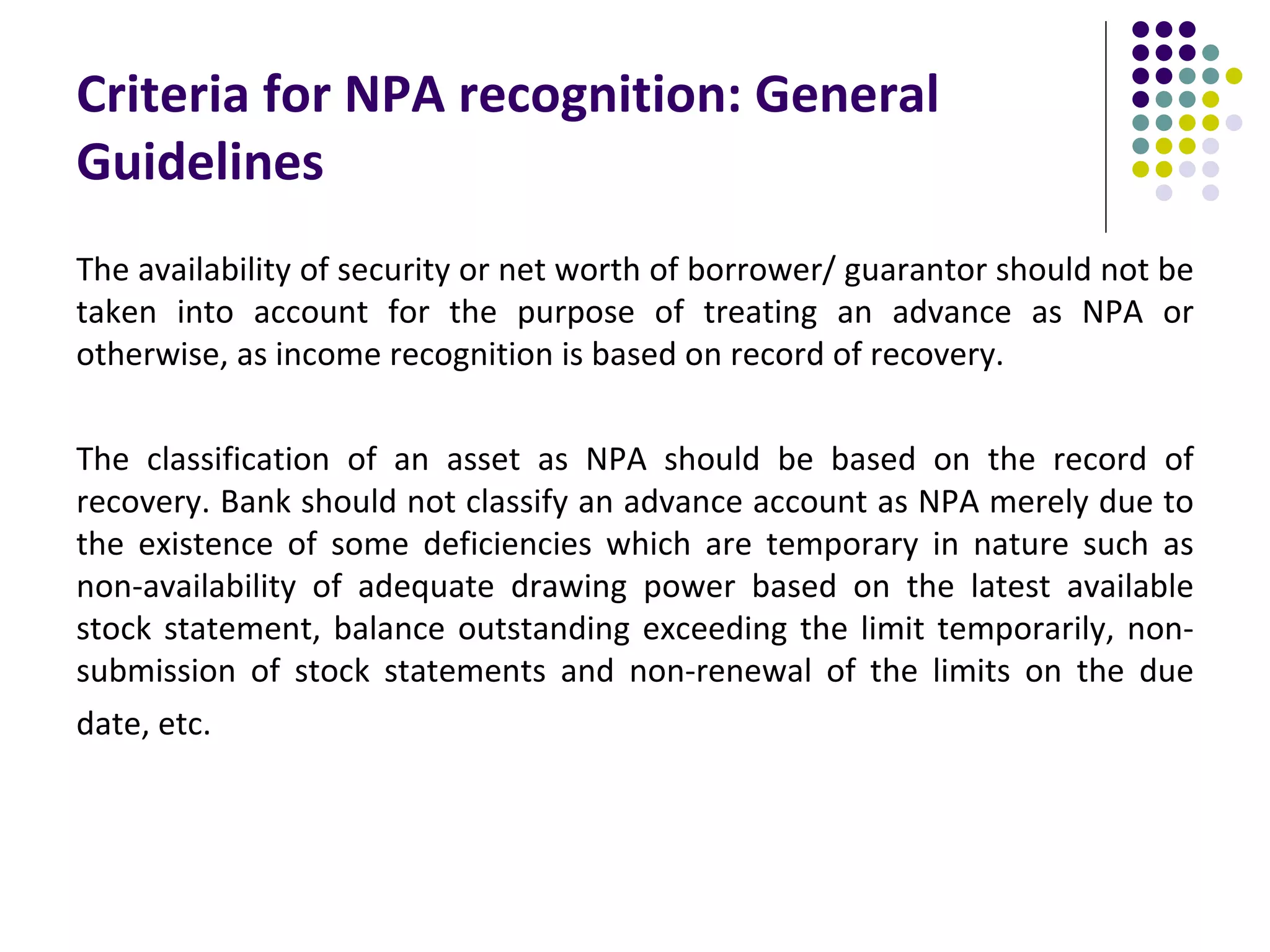 Non Performing Assets | PPT