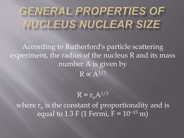 Classification of nuclei and properties of nucleus | PPTX