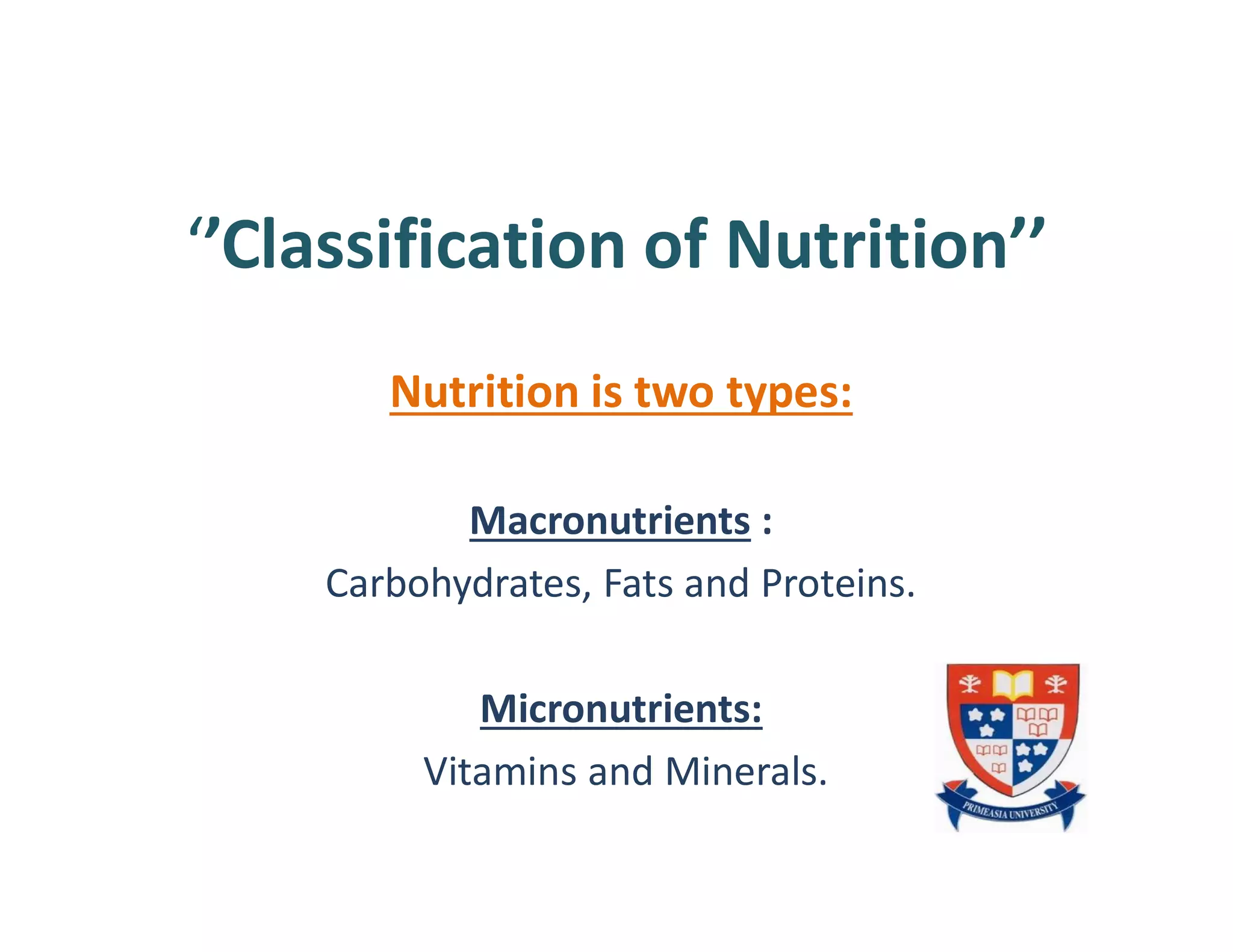 Classification of nutrition zia.phn