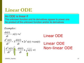Classification of ODE and Its Applications.pptx