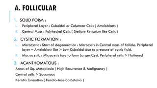 ODONTOGENIC TUMORS & AMELOBLASTOMA | PPT