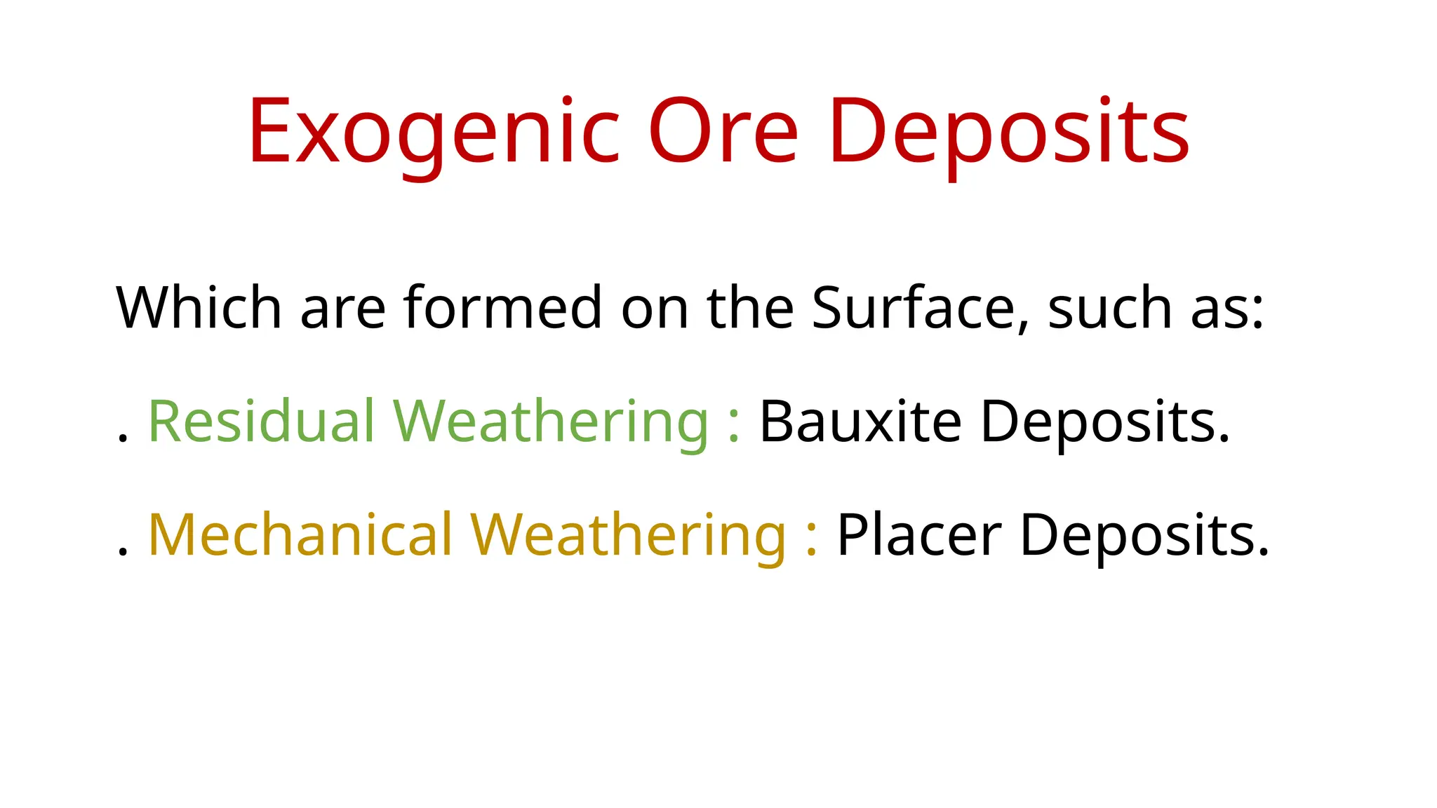 Classification of Ore Deposits, Economic Geology.pptx