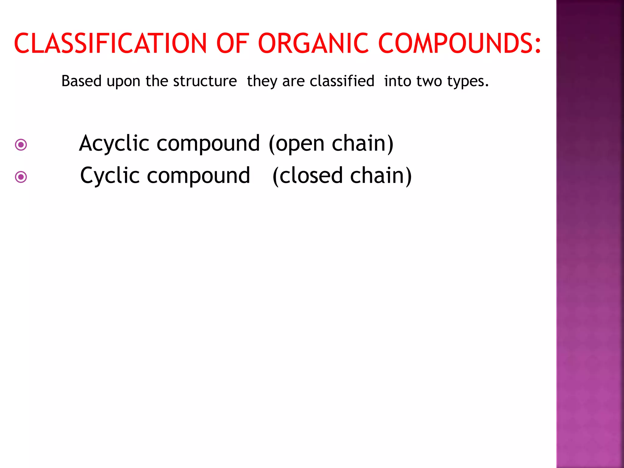 Classification of organic compounds | PPTX