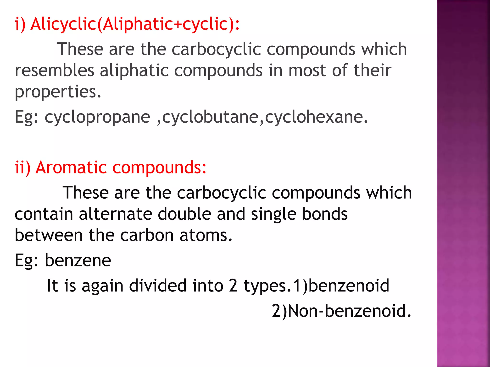 Classification of organic compounds | PPTX