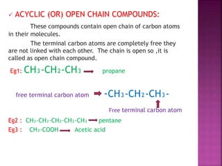 Classification of organic compounds | PPTX