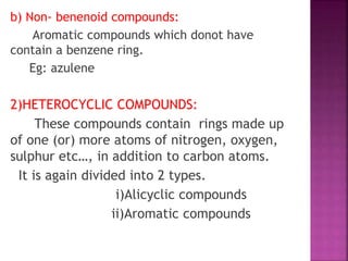 Classification of organic compounds | PPTX