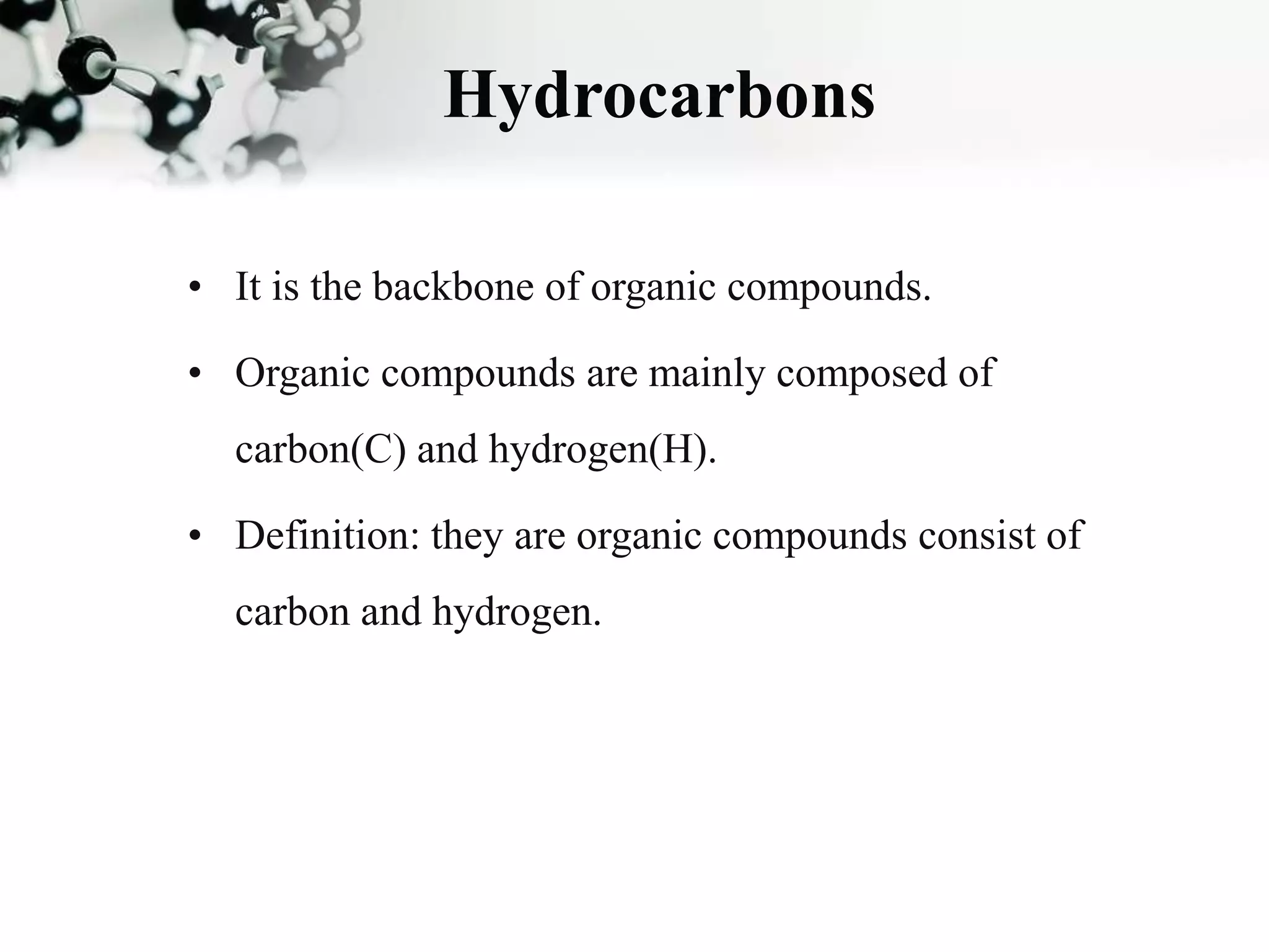 Classification of organic compounds (Short view) | PPTX