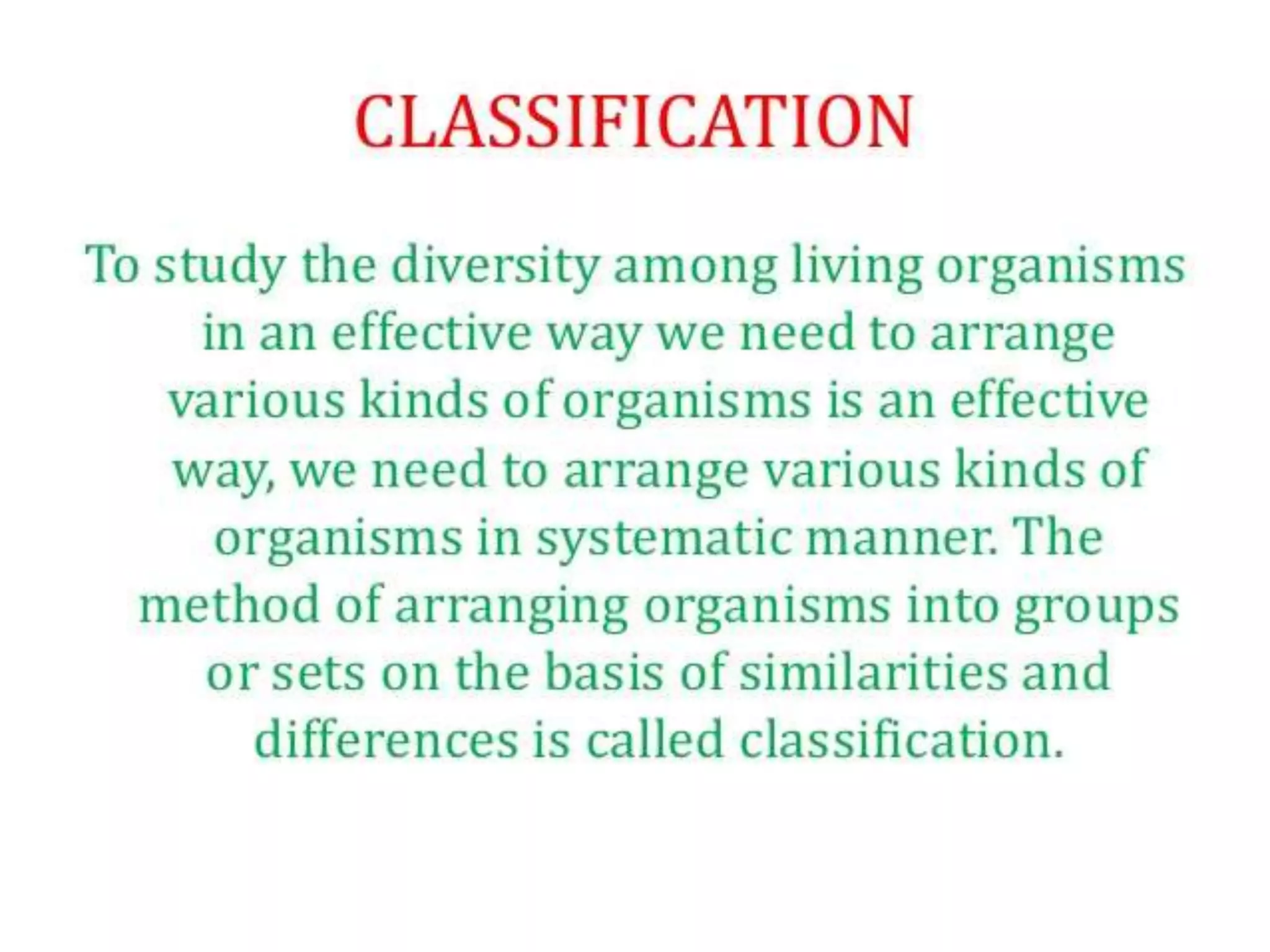 Classification of organisms | PPTX