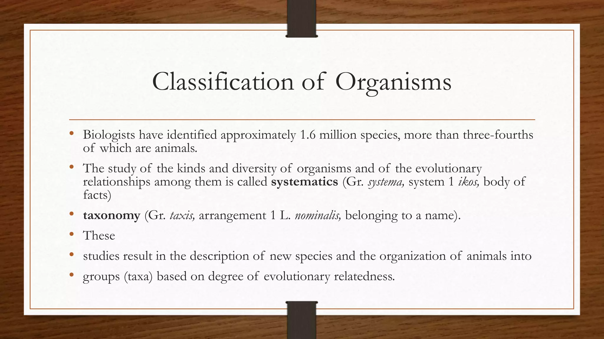 Classification of organisms | PPT