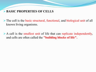 Cell biology: Classification of organisms | PPTX