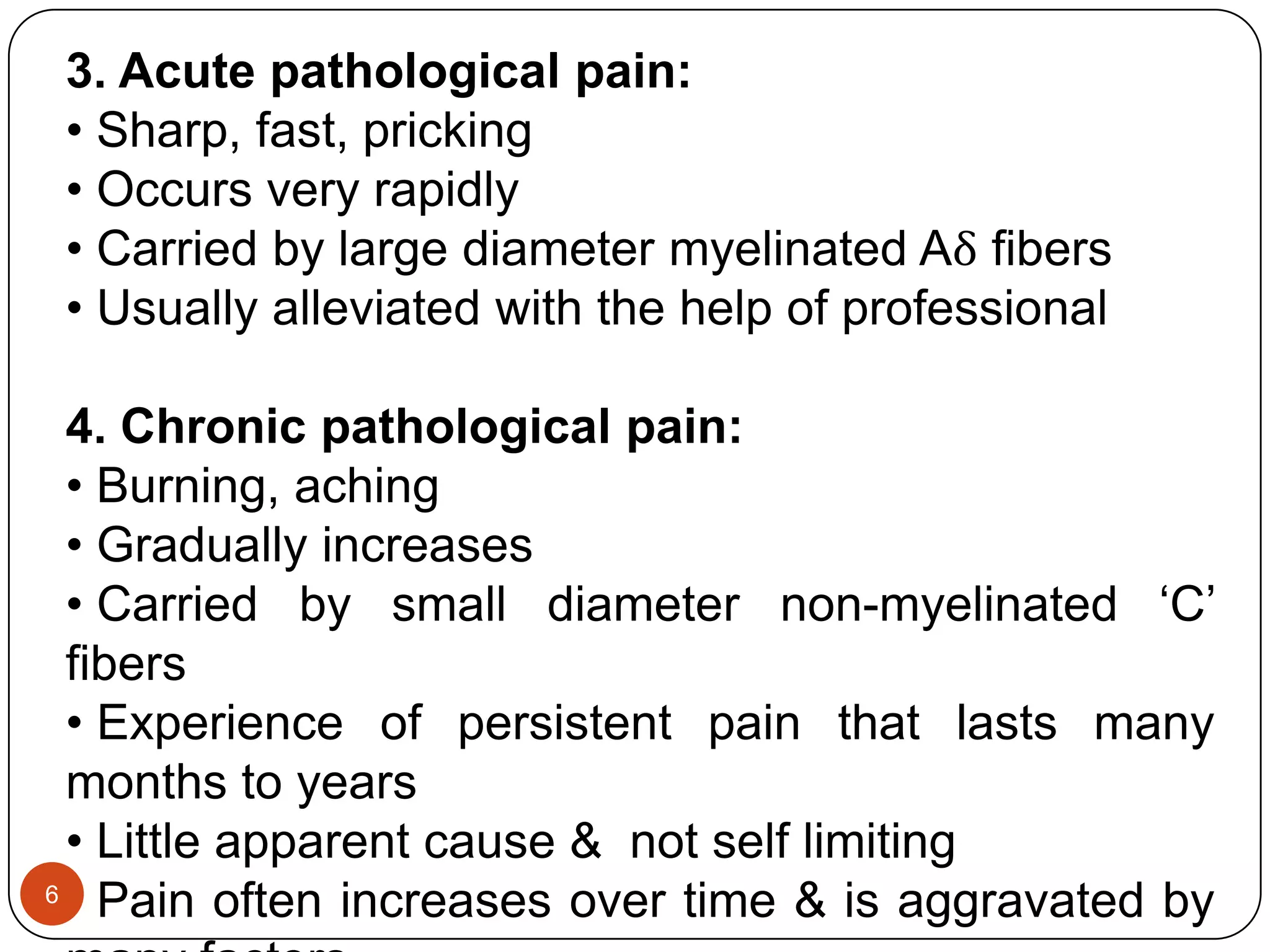 Classification of Pain | PPTX