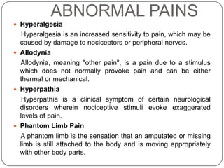 Classification of Pain | PPTX