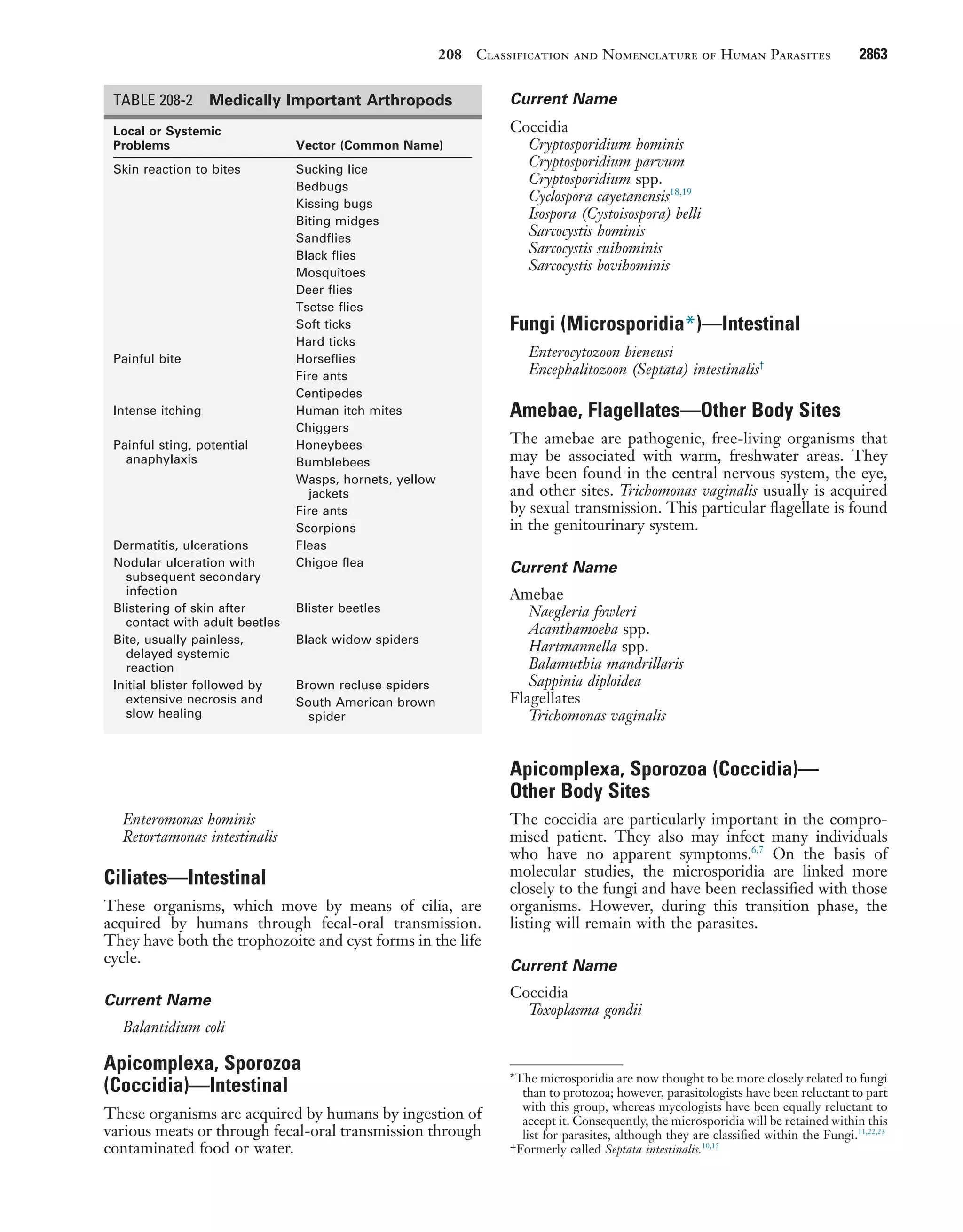 Classification of parasites | PDF