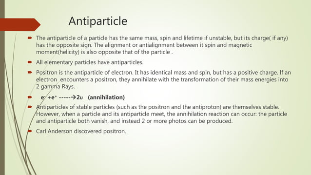 Classification of particles | PPTX