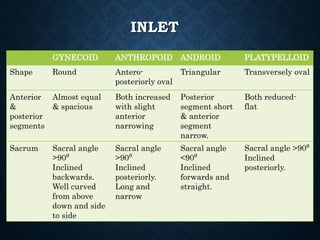 Classification of pelvis | PPTX