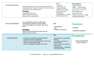 Classification of periapical lesions2 | PDF