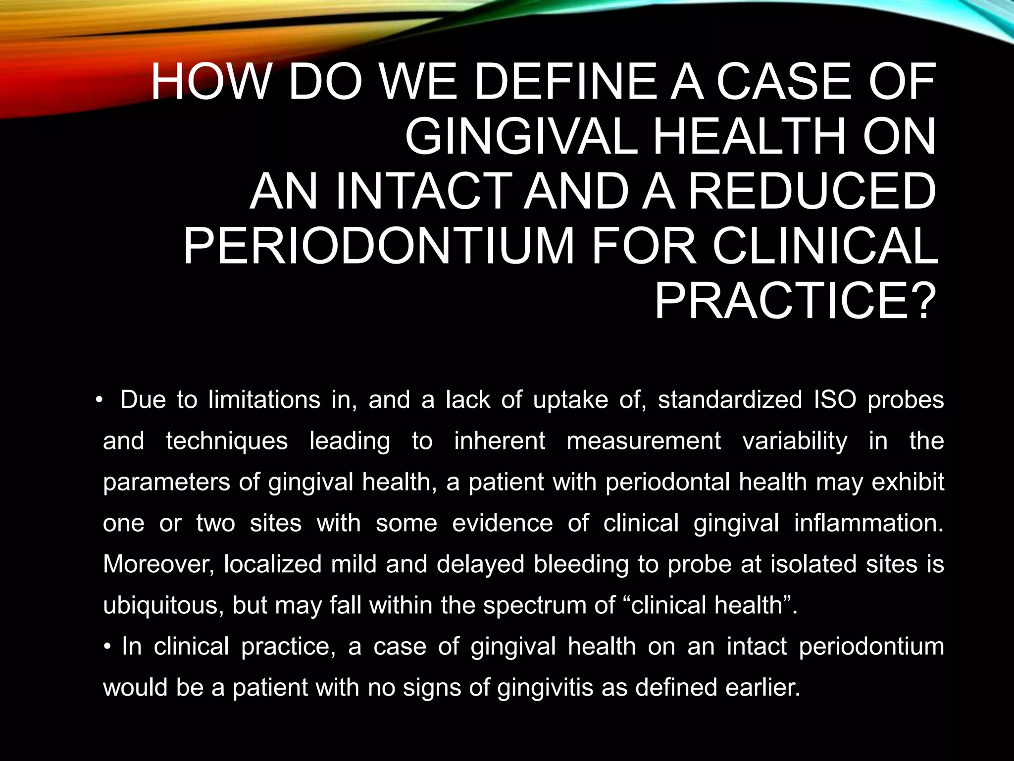 Classification of periodontal disease 2017 | PPTX