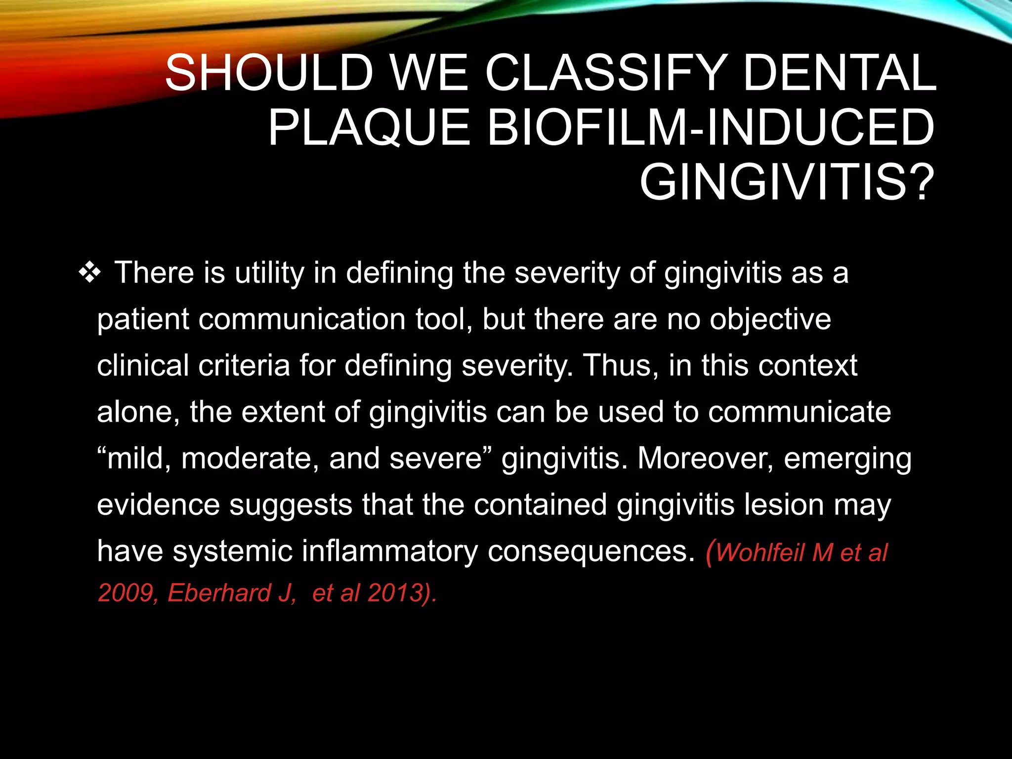 Classification of periodontal disease 2017 | PPTX