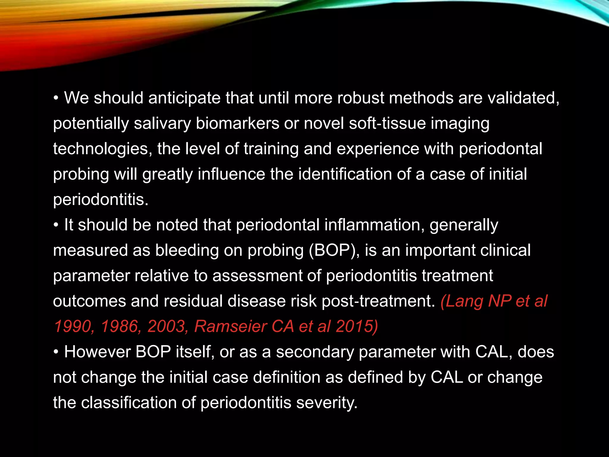 Classification of periodontal disease 2017 | PPTX