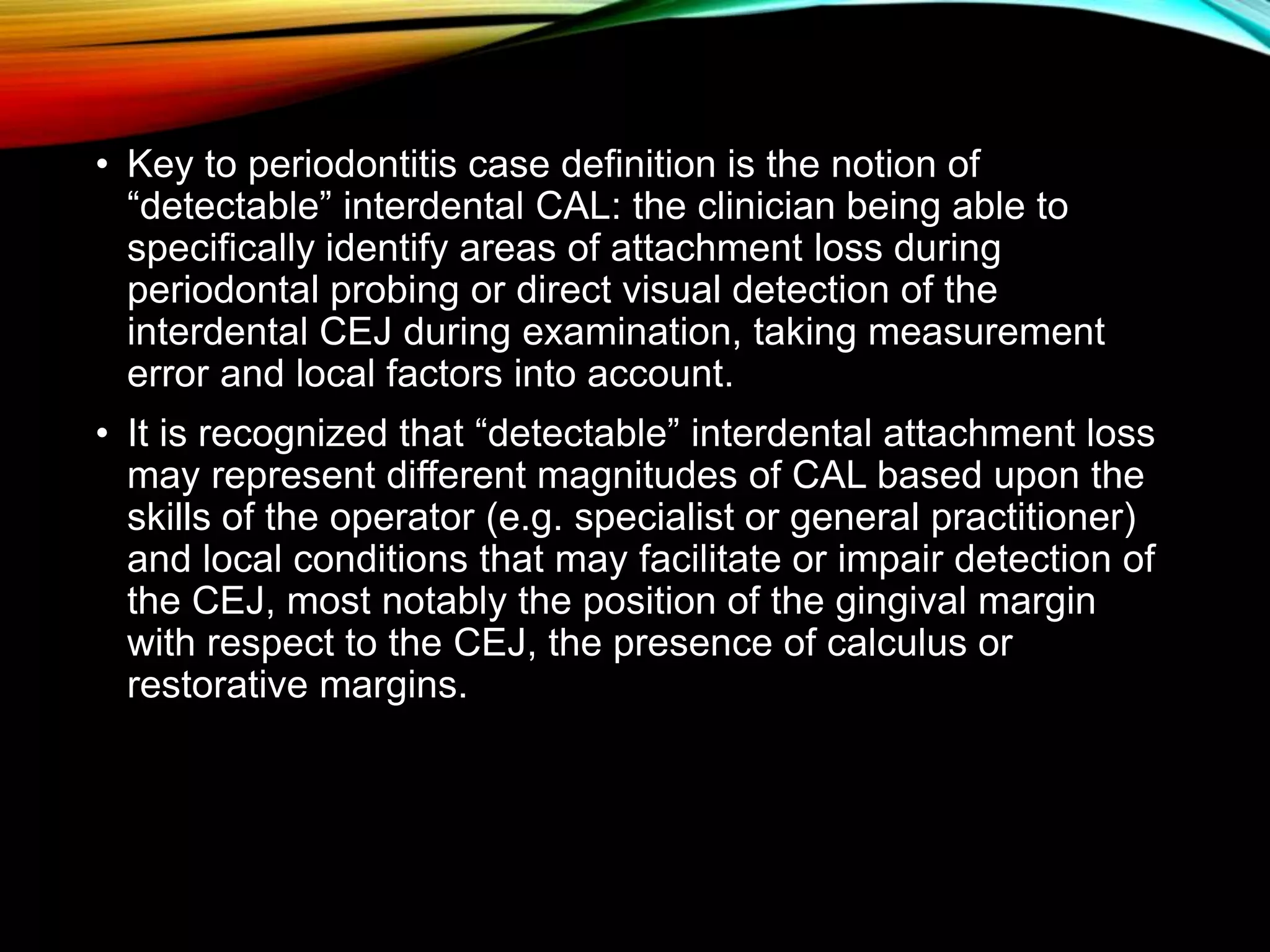 Classification of periodontal disease 2017 | PPTX